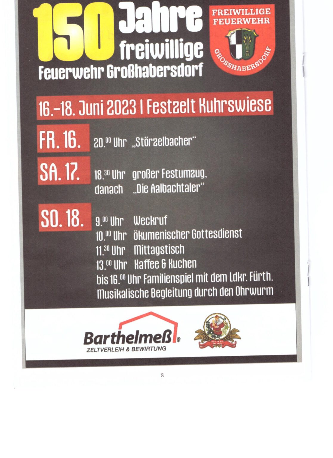 Die Freiwillige Feuerwehr feiert ihr 150 jähriges Jubiläum – AWO ...